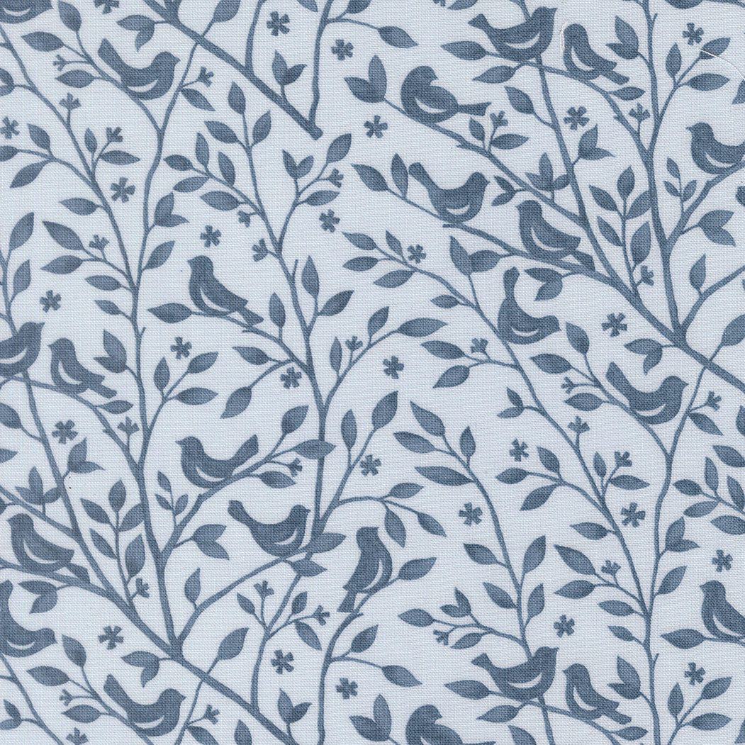 Family Tree Bird Branches Mist M5616118 by Deb Strain for Moda Fabrics ...