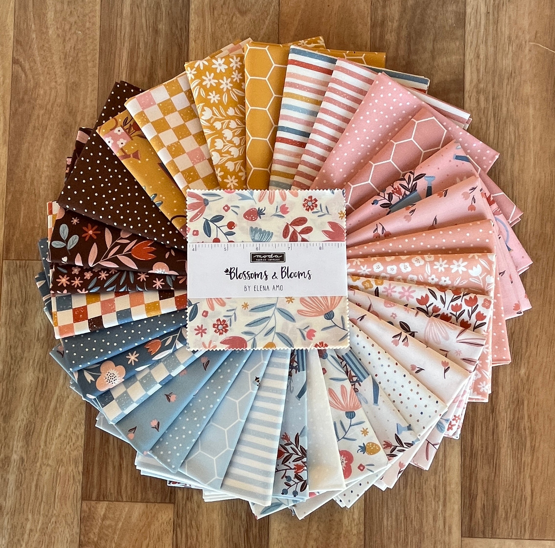 Blossoms and Blooms Fat Quarter Bundle by Elena Amo for Moda Fabrics ...