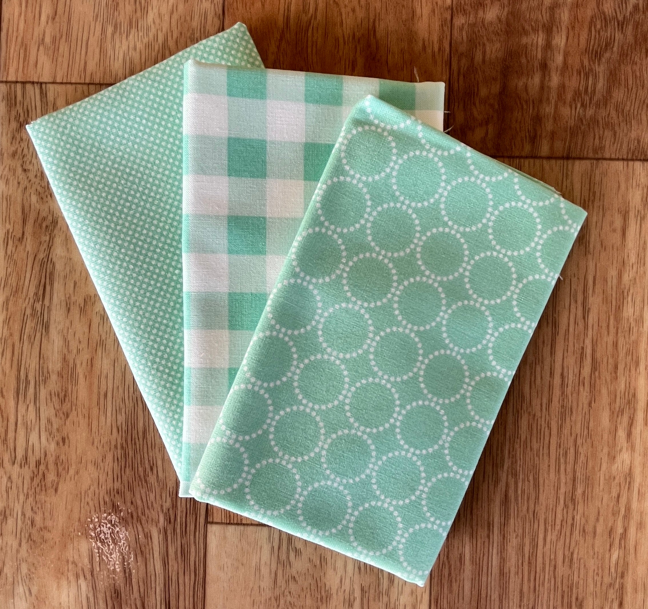 Coriander Colors Aqua Fat Eighth Bundle by Coriander Quilts for Moda f ...