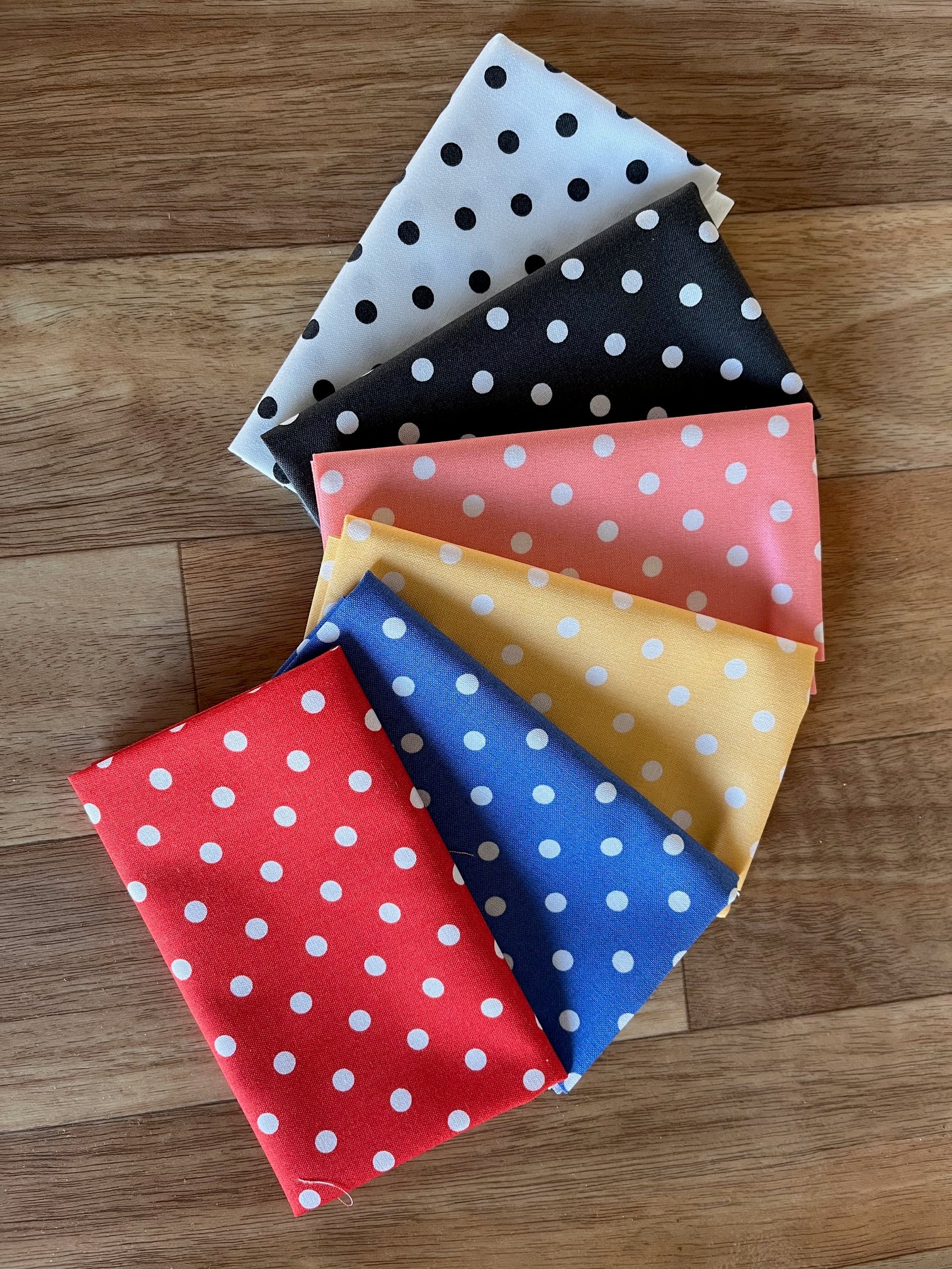 Coriander Colors Big Dots Fat Eighth Bundle by Coriander Quilts for Mo ...