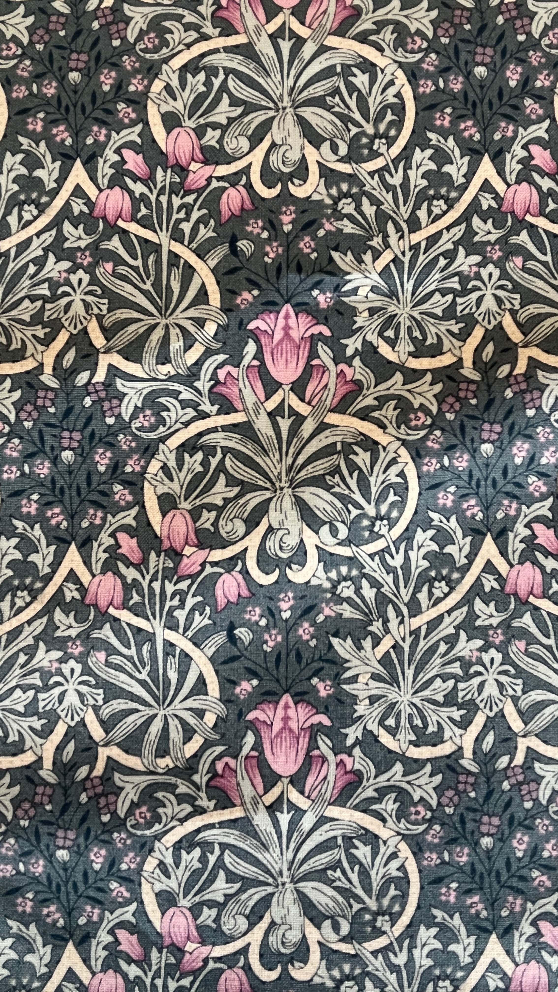 Country Floral Collection Morris Grey Blue Lilac 65730-103 by Nakamura ...