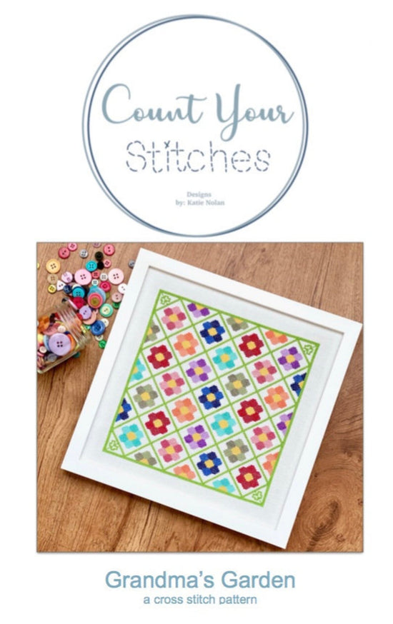 Grandmas Garden Cross Stitch Pattern by Count Your Stitches Designs ...