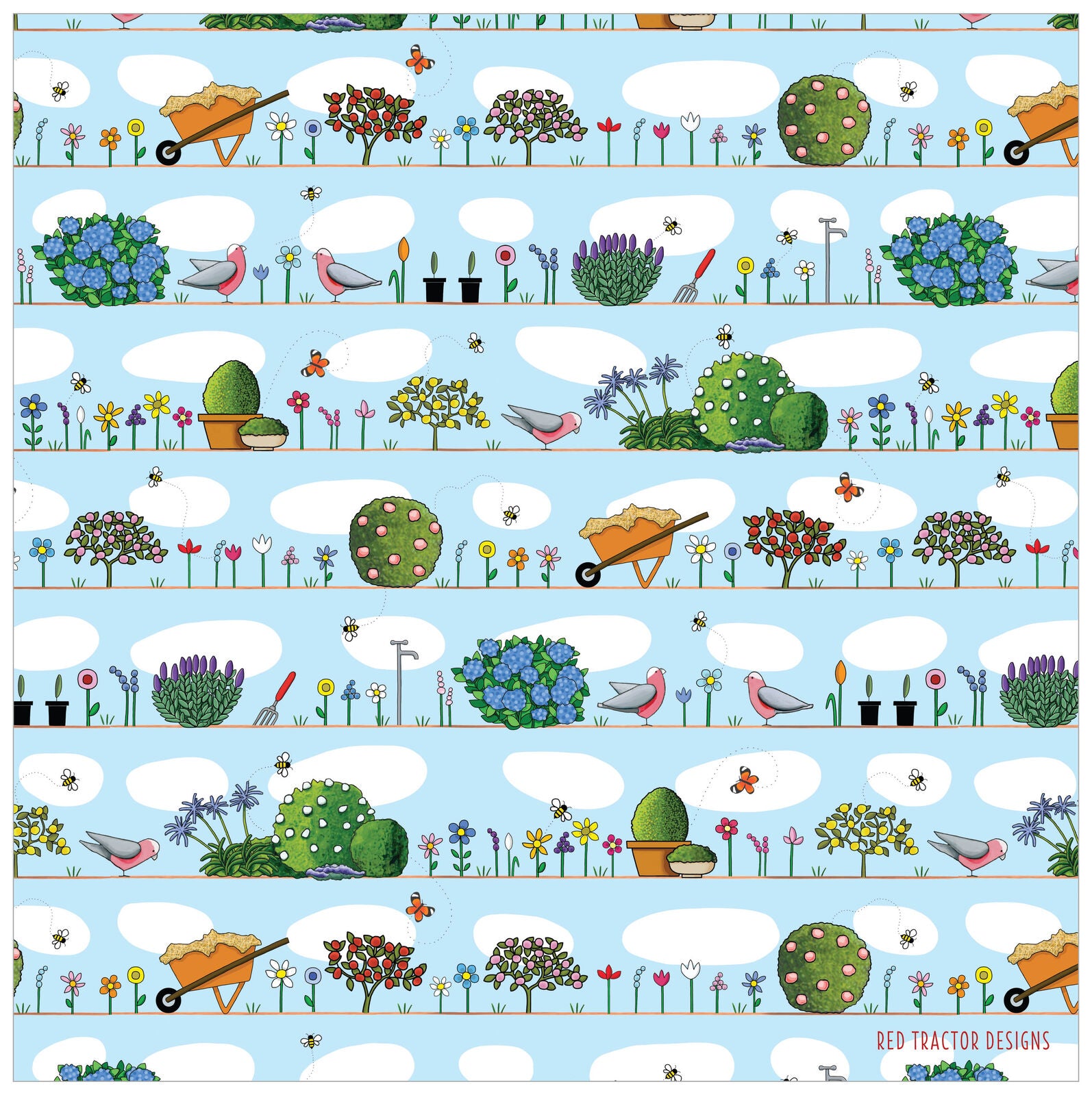 Spring Garden Cotton Hanky by Red Tractor Designs – The Rural Stitch Co