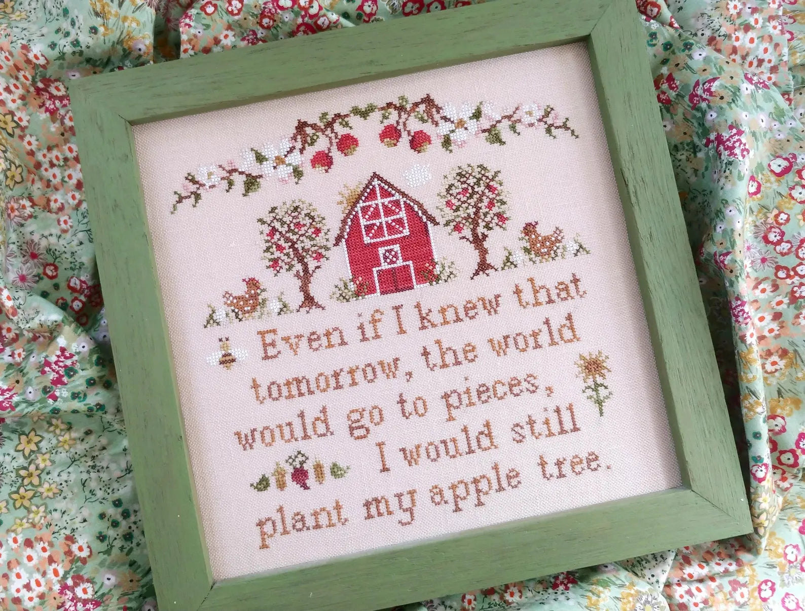 My Apple Tree Cross Stitch Pattern by Mojo Stitches – The Rural Stitch Co
