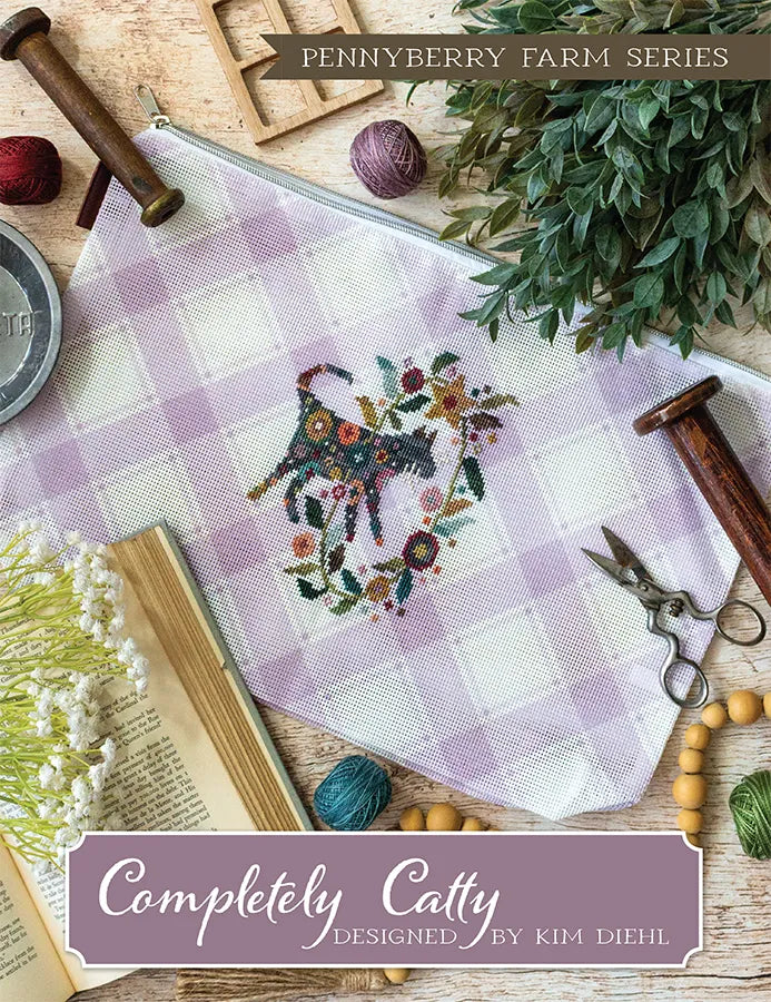 Completely Catty Cross Stitch Pattern Penny Berry Farm Series by Kim D ...
