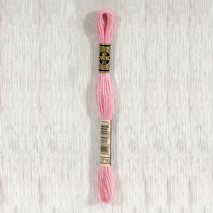 DMC 3716 Very Light Rose 6 Strand Embroidery Floss – The Rural Stitch Co
