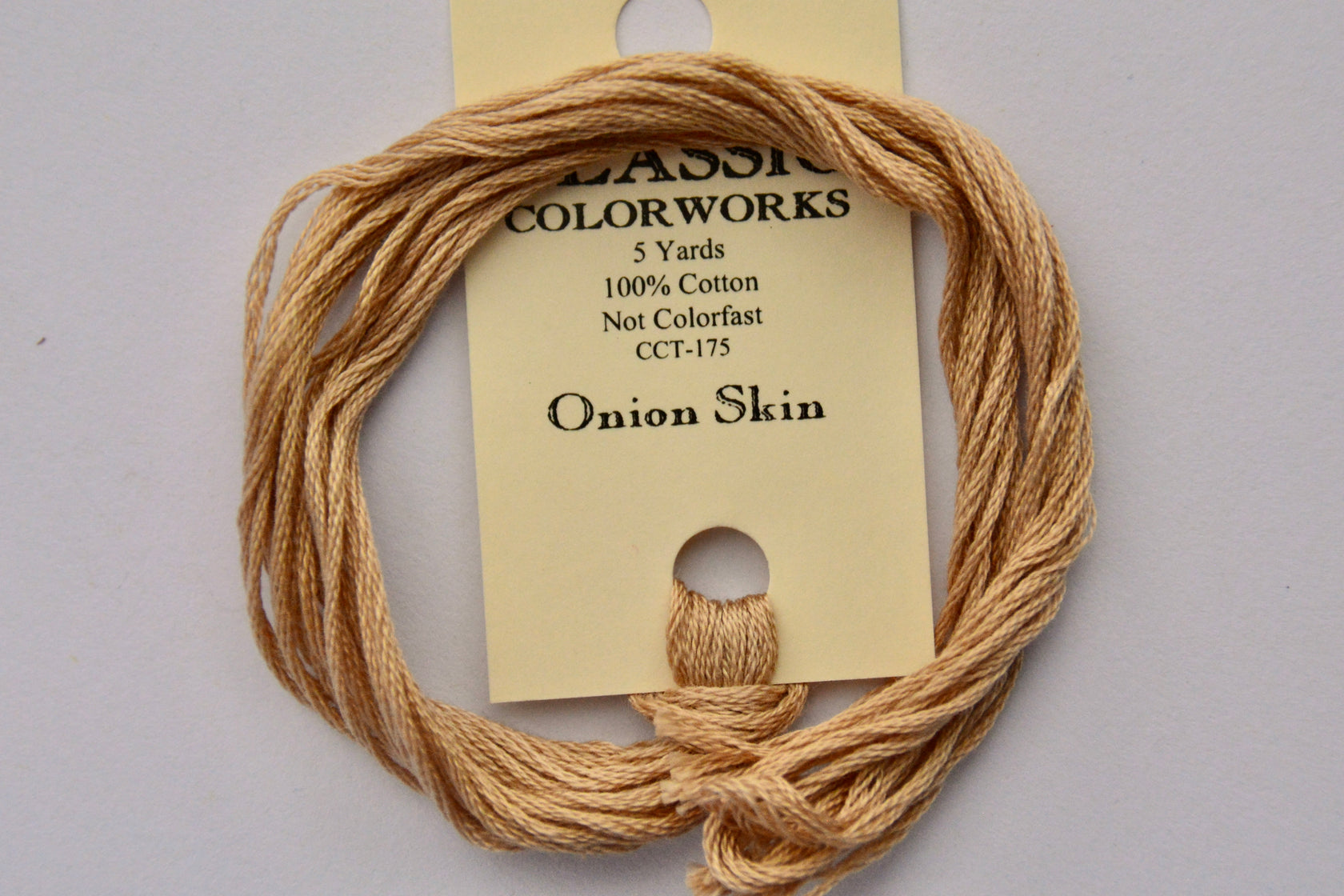 Onion Skin Classic Colorworks 6-Strand Hand-Dyed Embroidery Floss – The ...