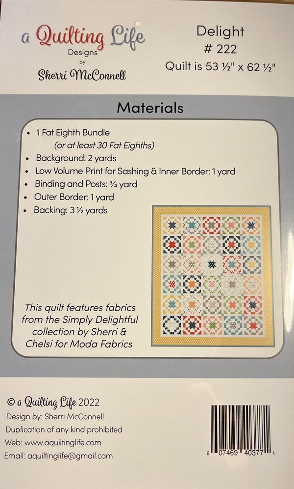 Delight Quilt Pattern by A Quilting Life Designs – The Rural Stitch Co