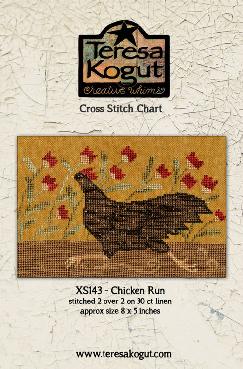 Chicken Run Cross stitch pattern by Teresa Kogut – The Rural Stitch Co